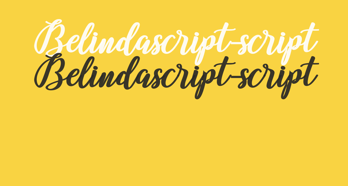 Belindascript-script free Font - What Font Is
