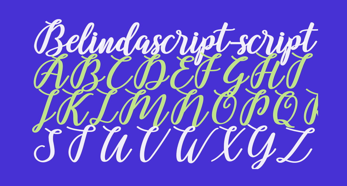 Belindascript-script free Font - What Font Is