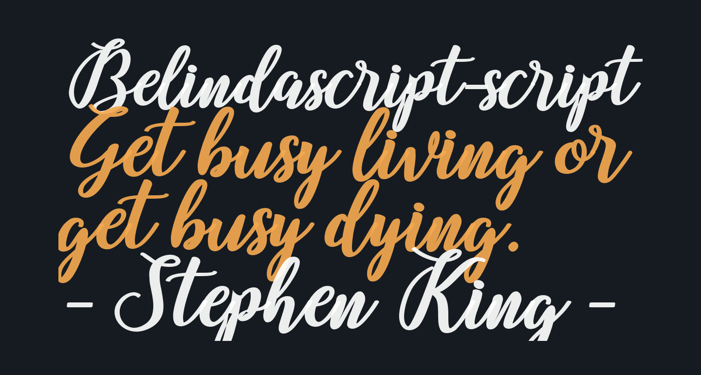 Belindascript-script free Font - What Font Is