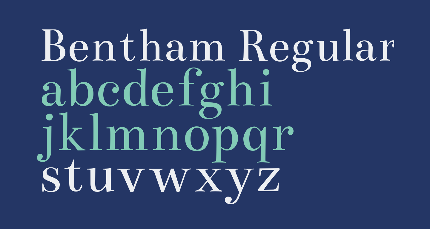 Bentham Regular free Font - What Font Is