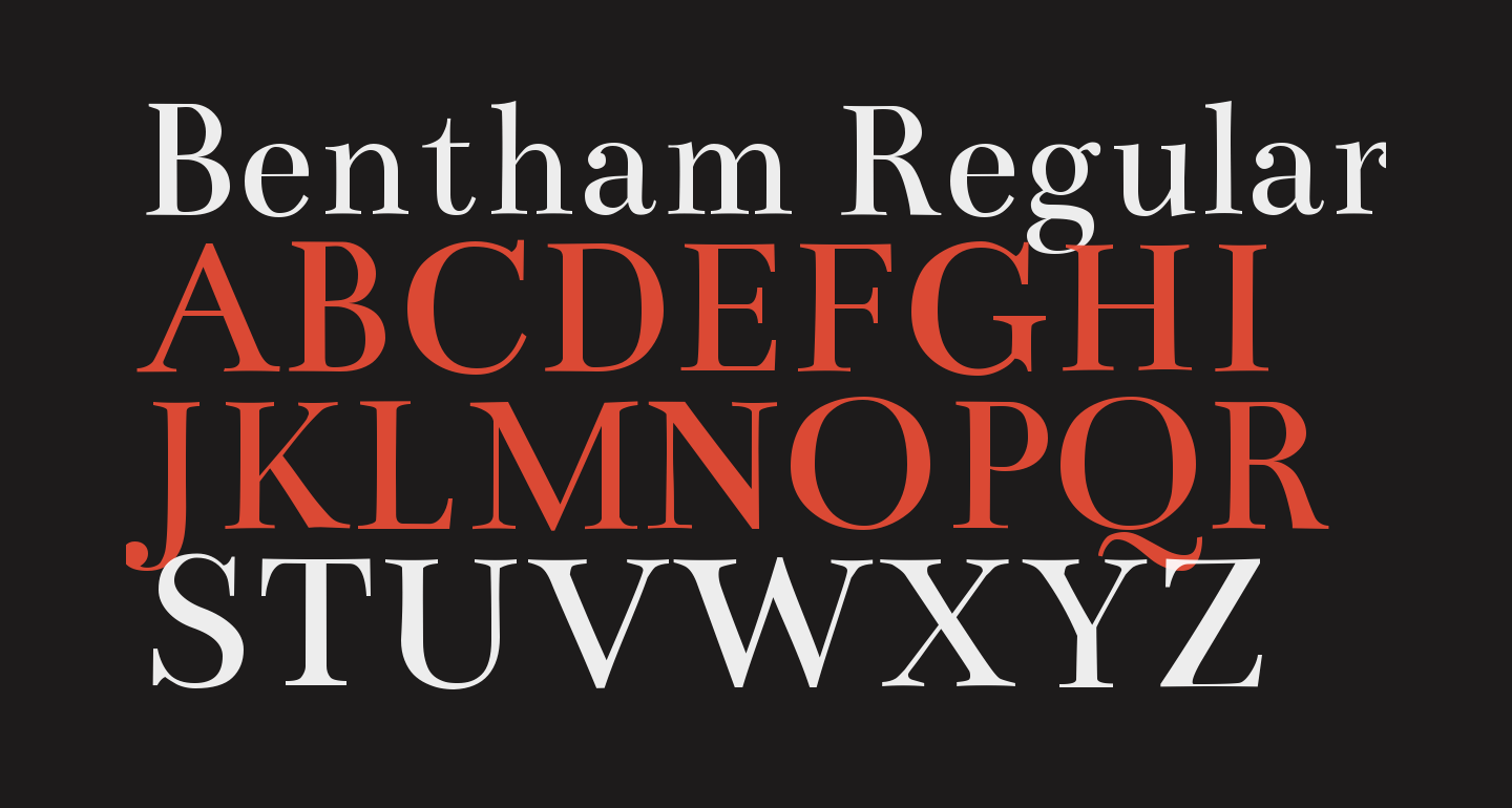 Bentham Regular free Font - What Font Is