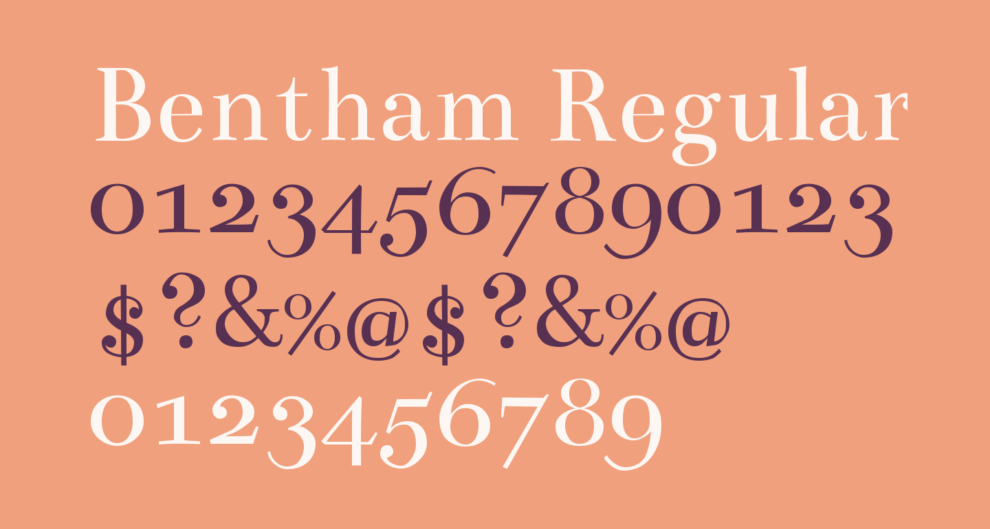Bentham Regular free Font - What Font Is