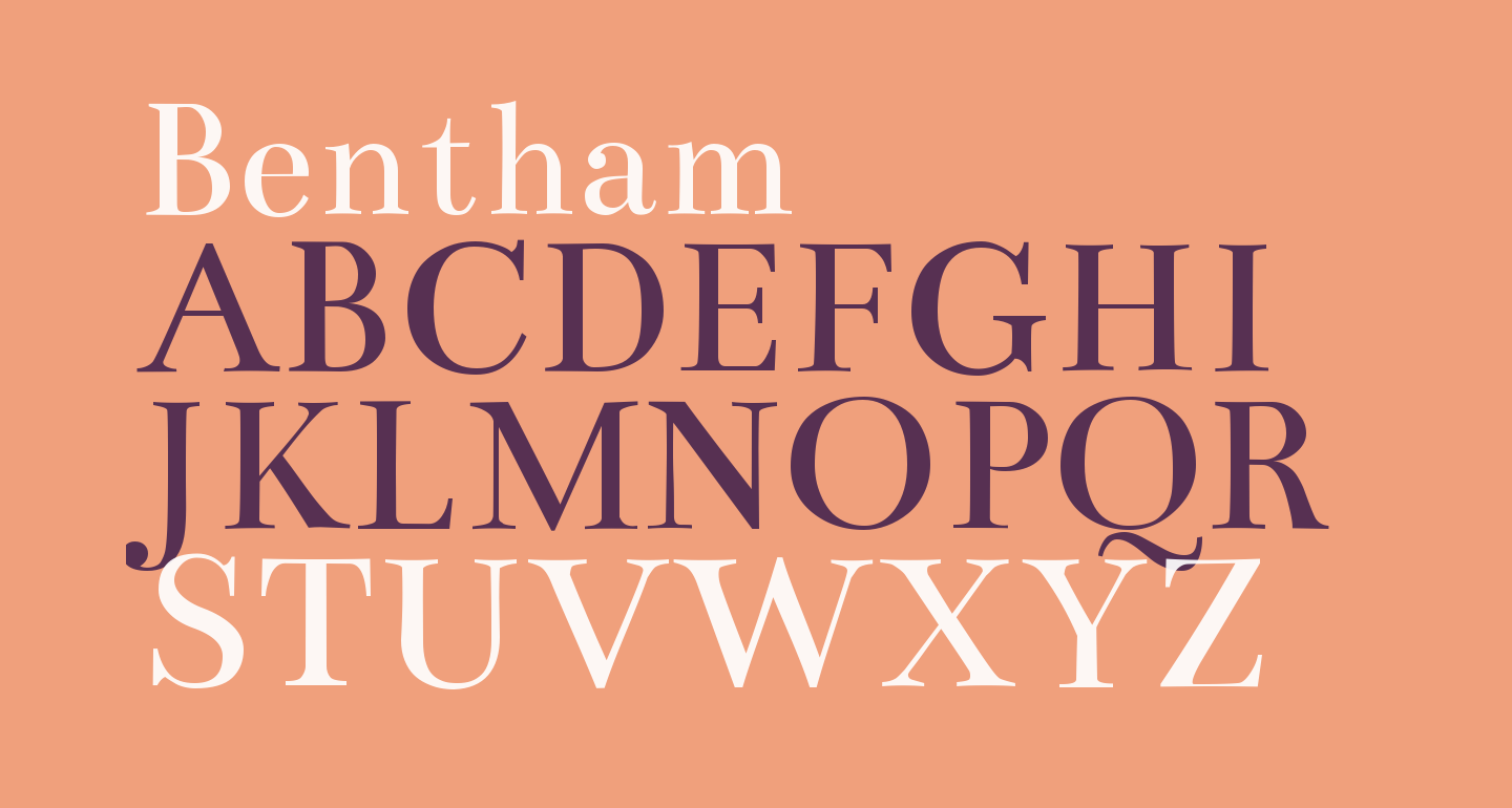 Bentham free Font - What Font Is