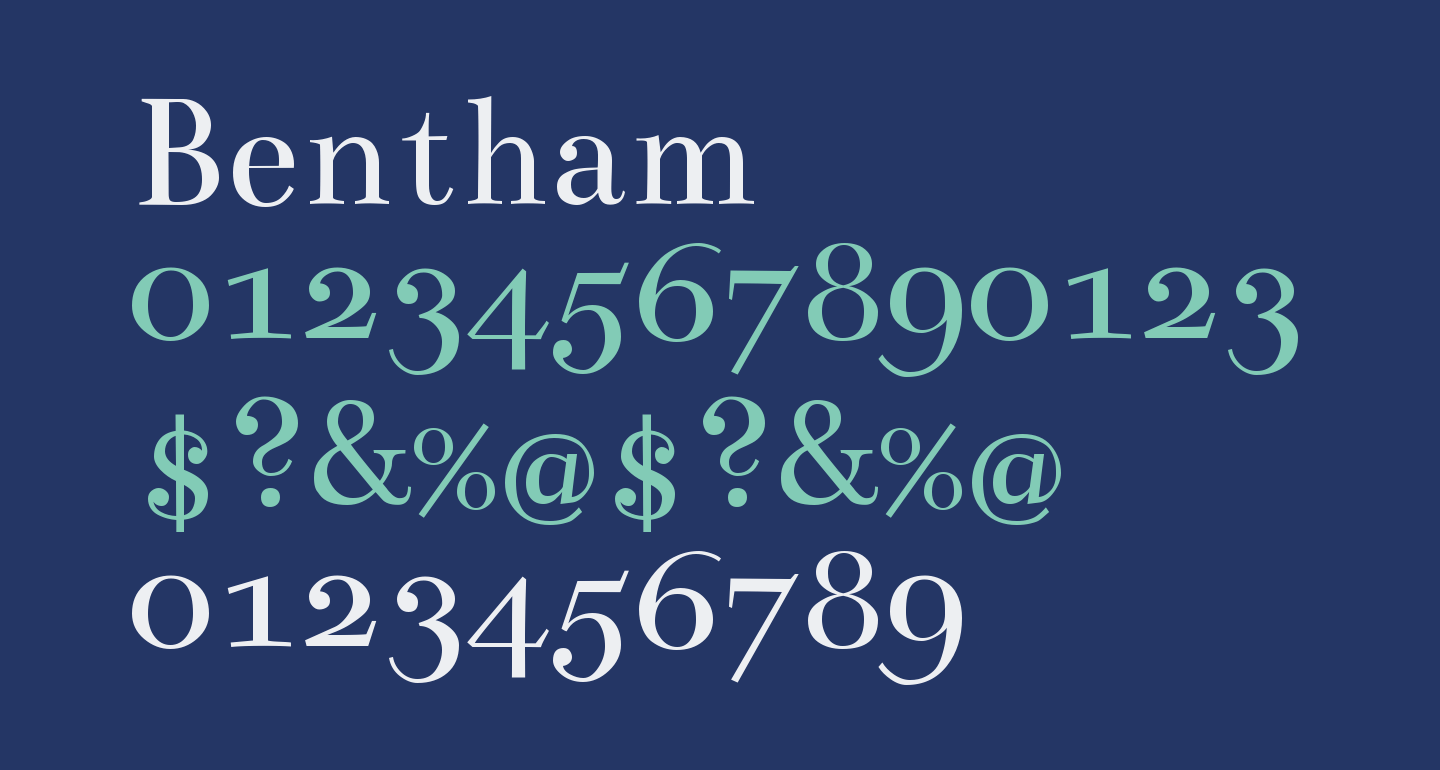 Bentham free Font - What Font Is