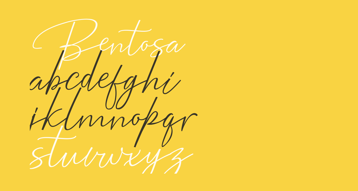 Bentosa free Font - What Font Is