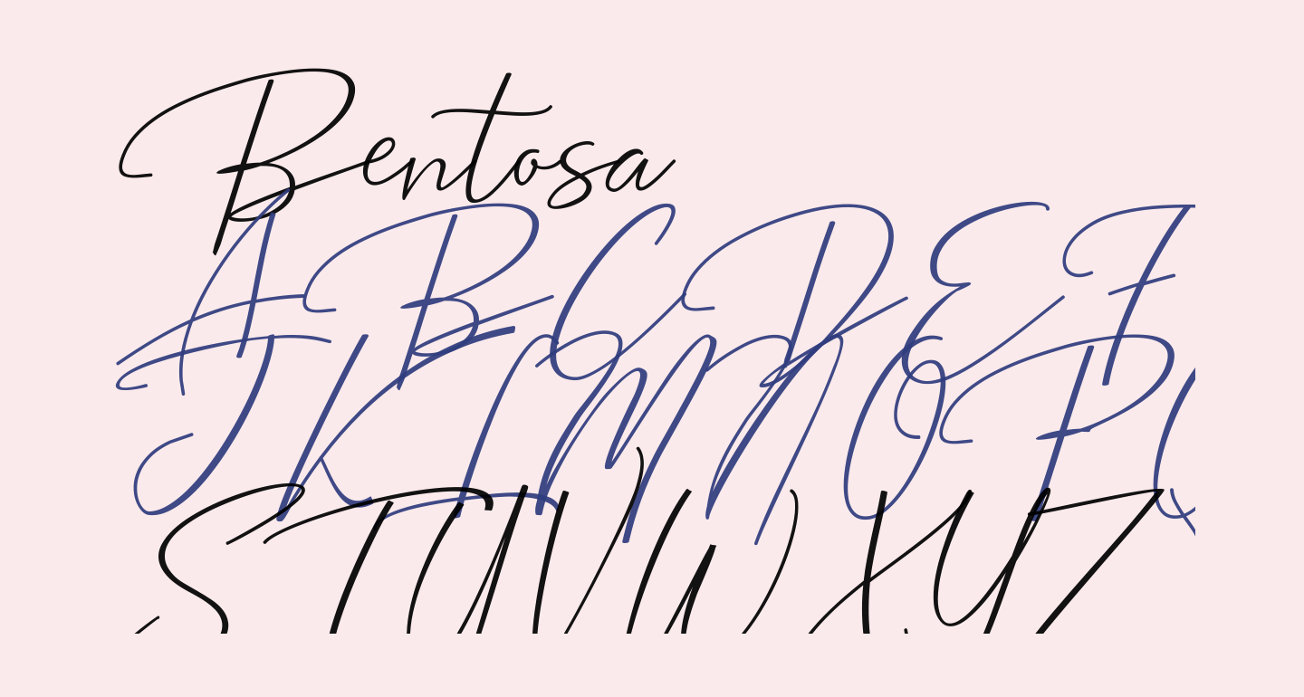 Bentosa free Font - What Font Is