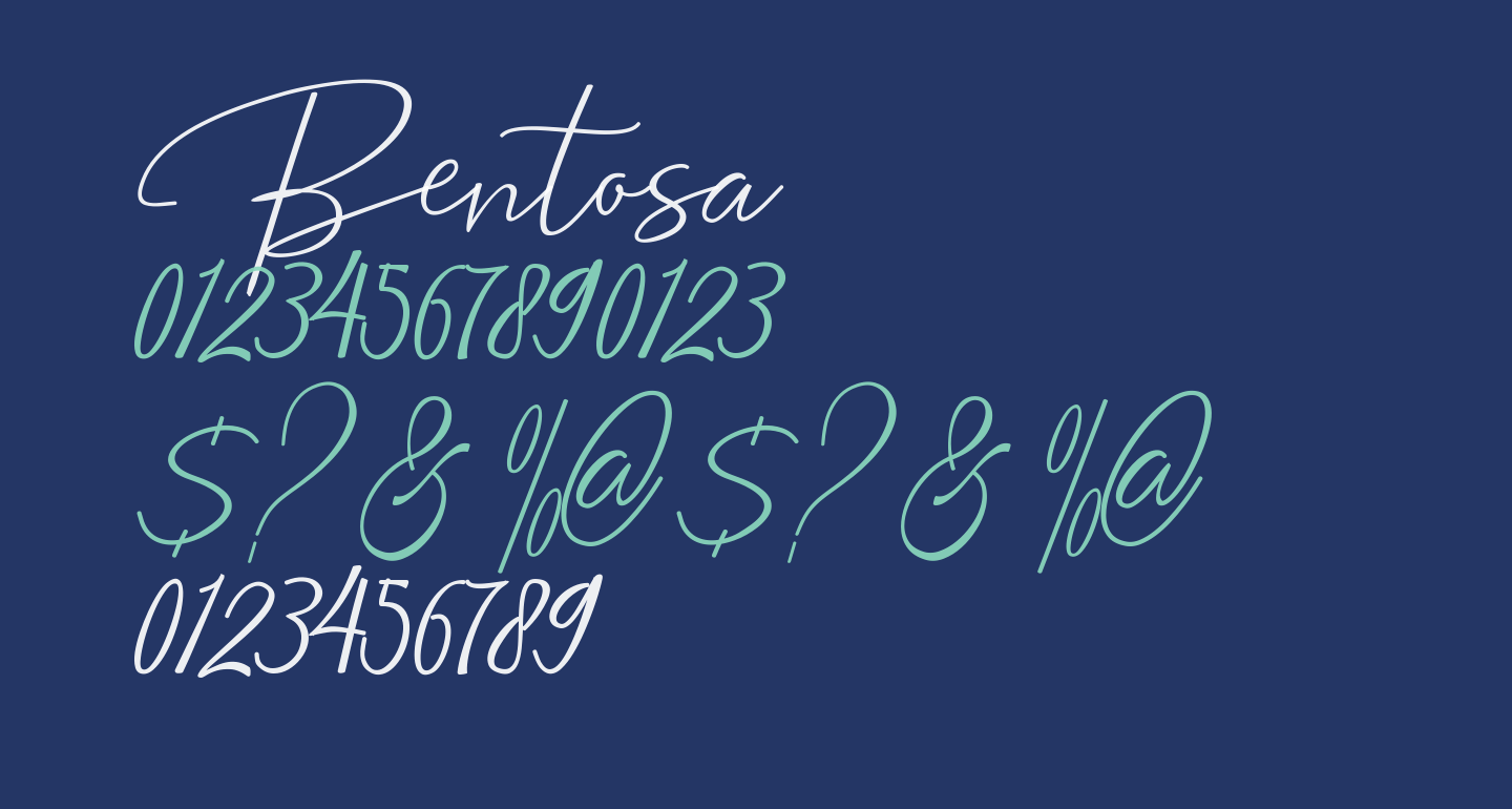 Bentosa free Font - What Font Is