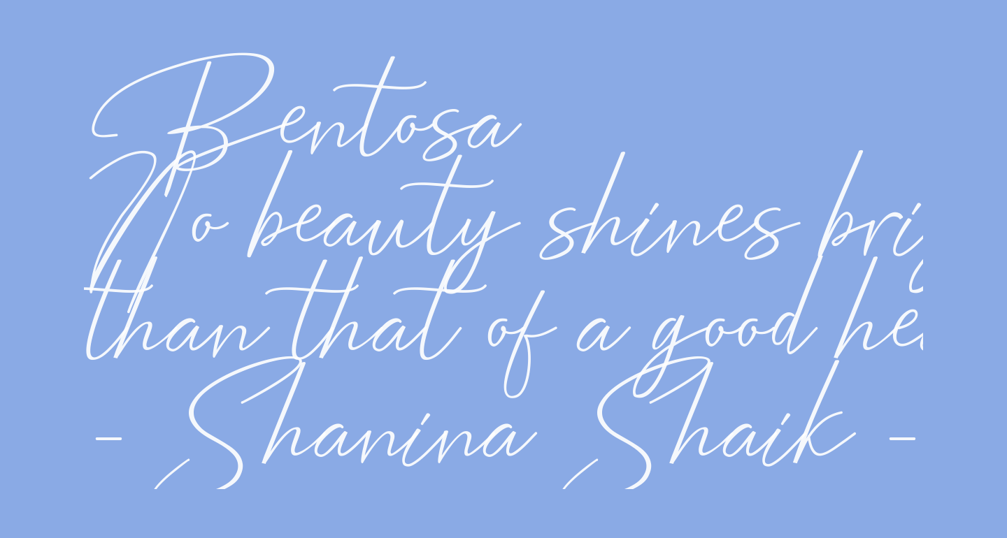 Bentosa free Font - What Font Is