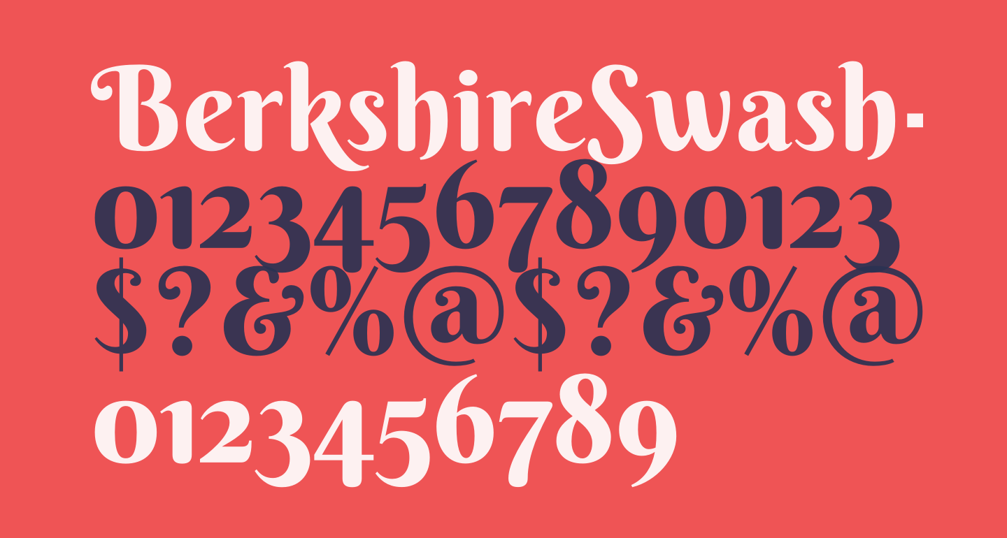 BerkshireSwash-Regular free Font - What Font Is