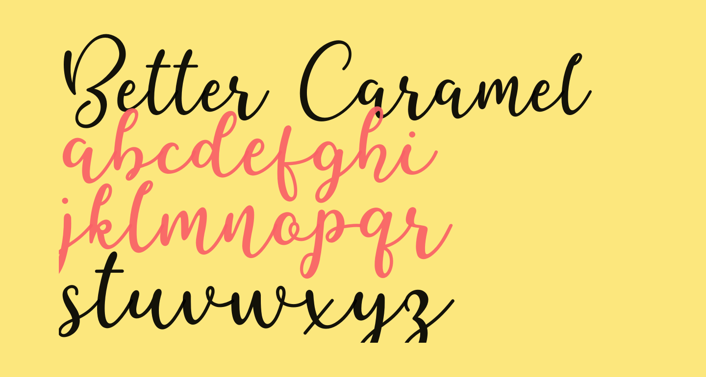 Better Caramel free Font - What Font Is