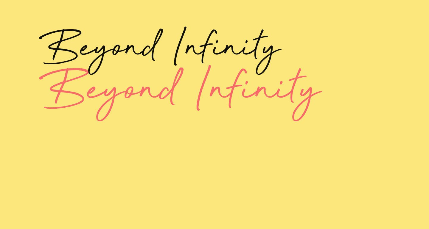Beyond Infinity free Font - What Font Is