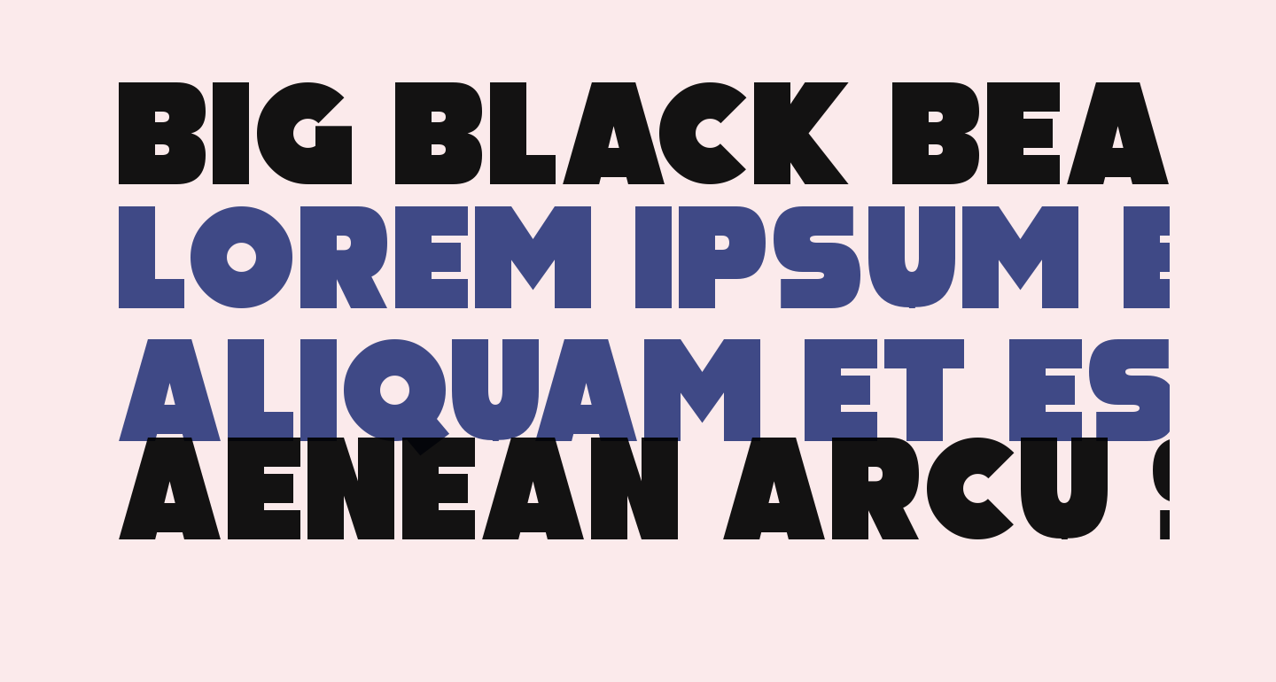 Big Black Bear free Font - What Font Is