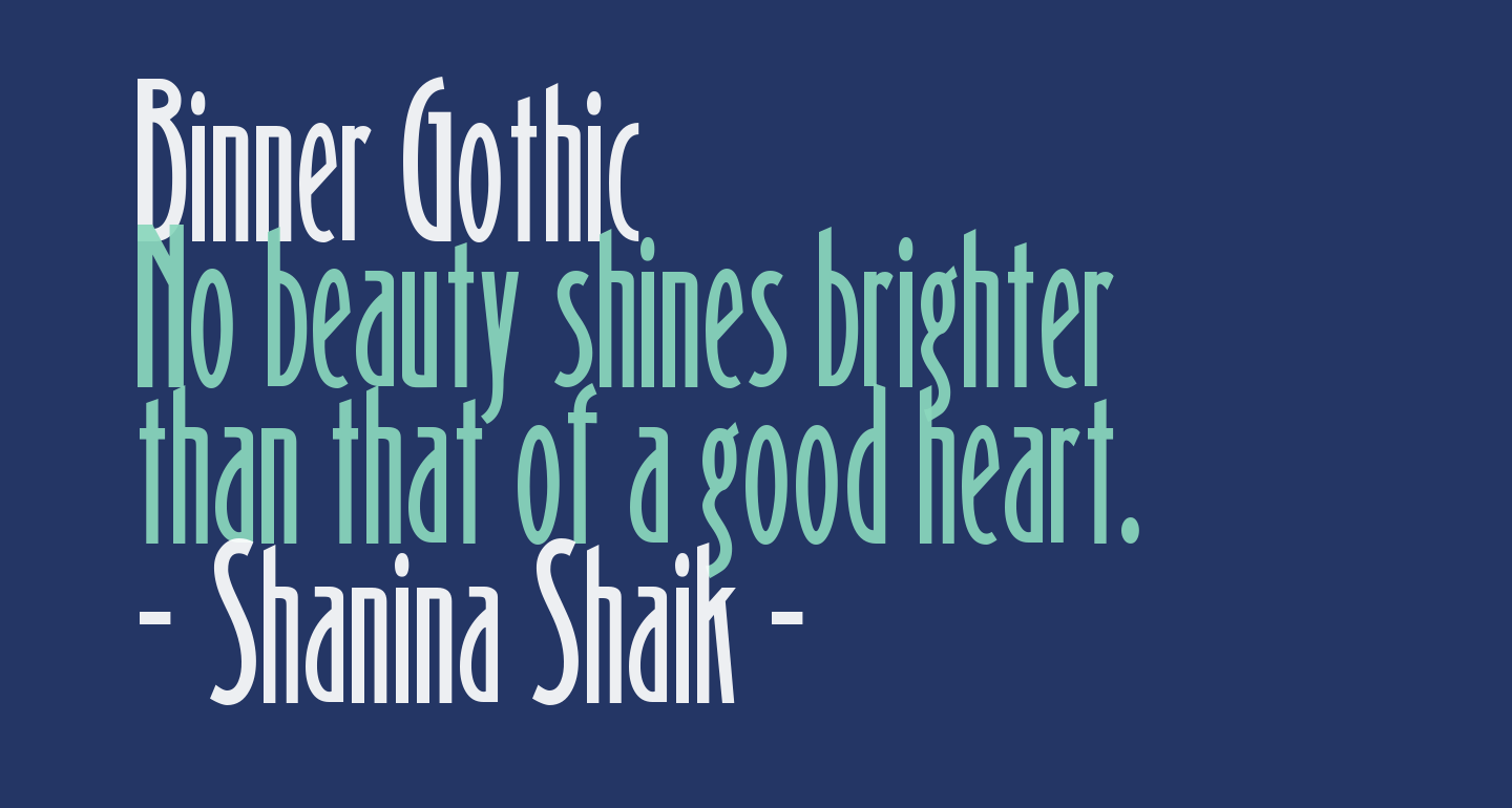 Binner Gothic free Font - What Font Is