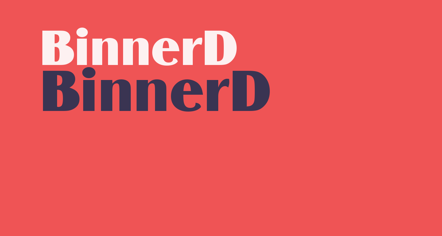 BinnerD free Font - What Font Is