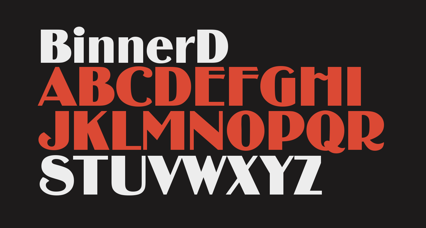 BinnerD free Font - What Font Is