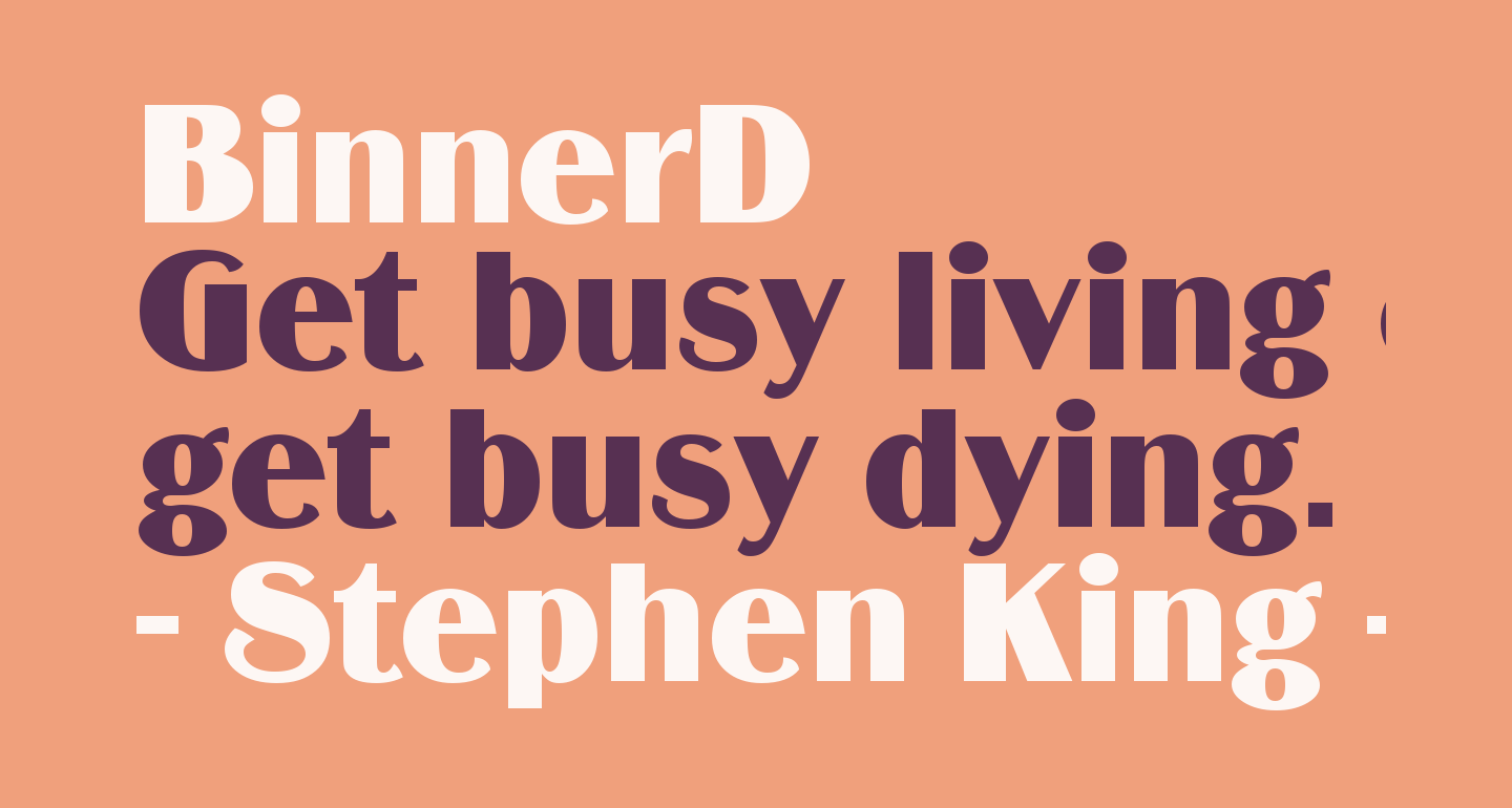 BinnerD free Font - What Font Is