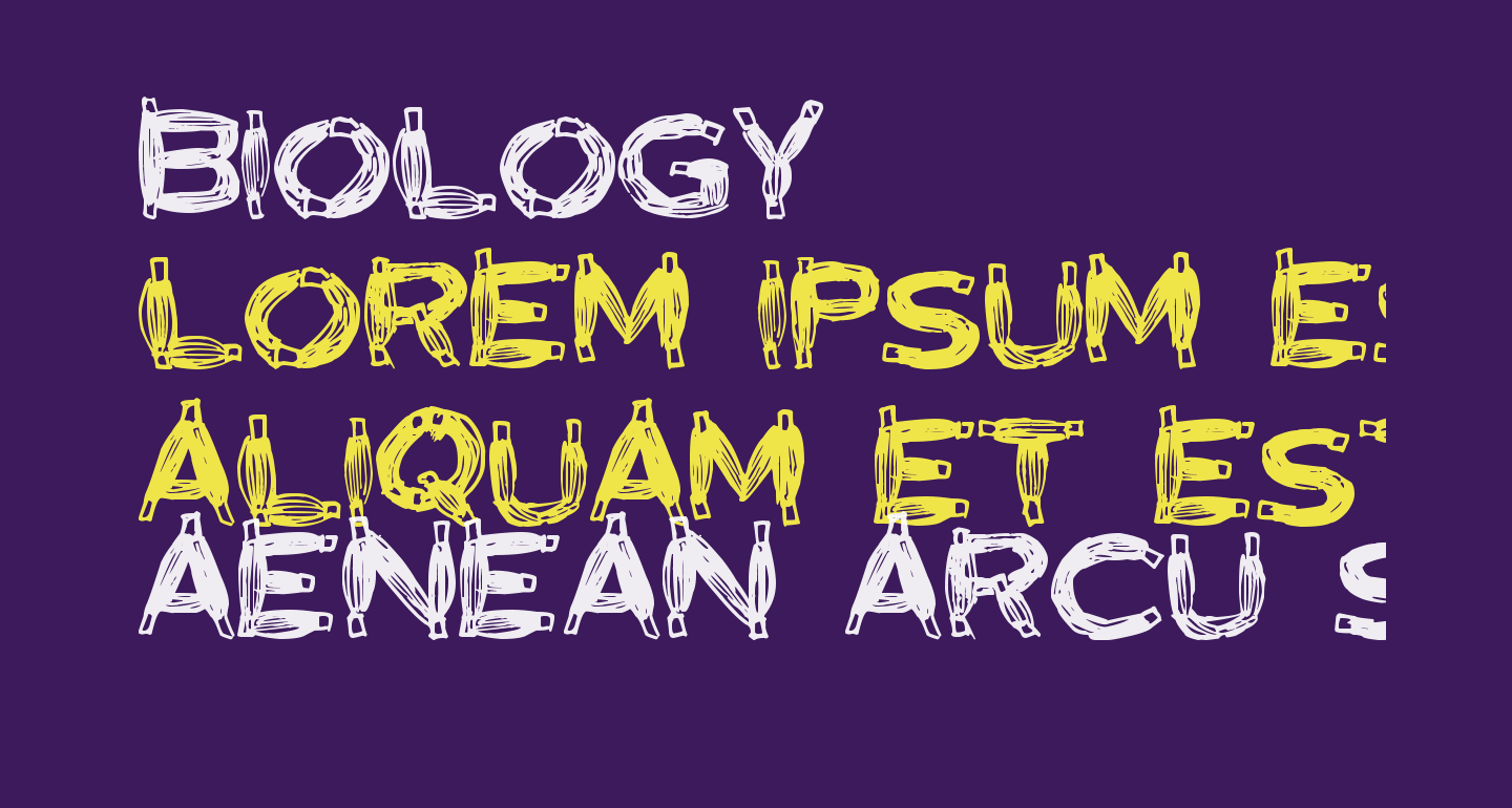 Biology free Font - What Font Is