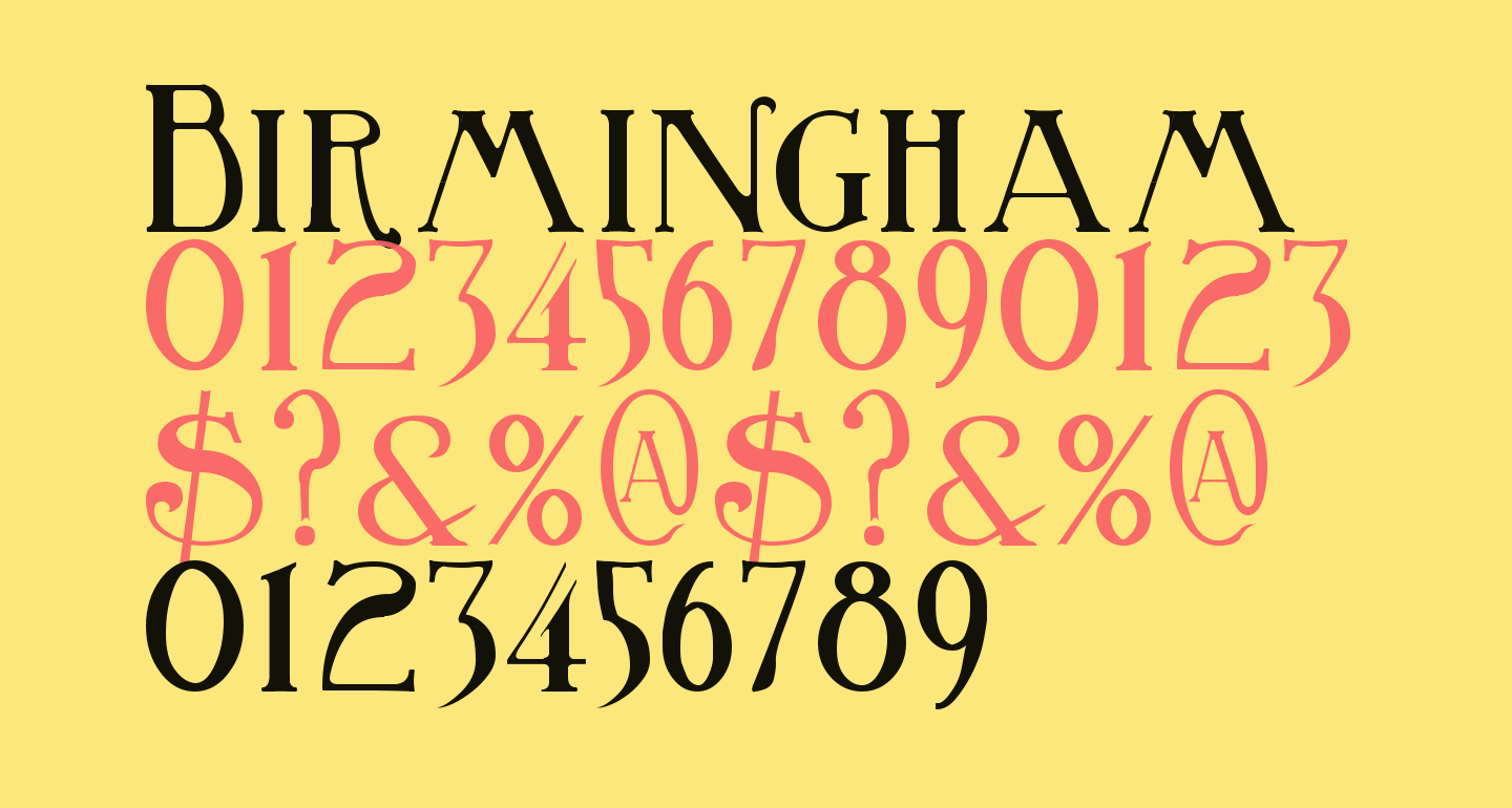 Birmingham free Font - What Font Is