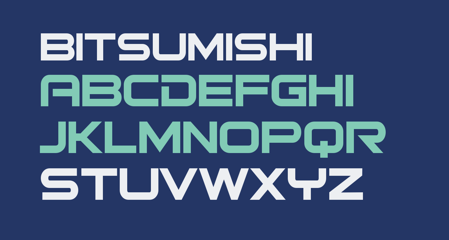 Bitsumishi free Font - What Font Is
