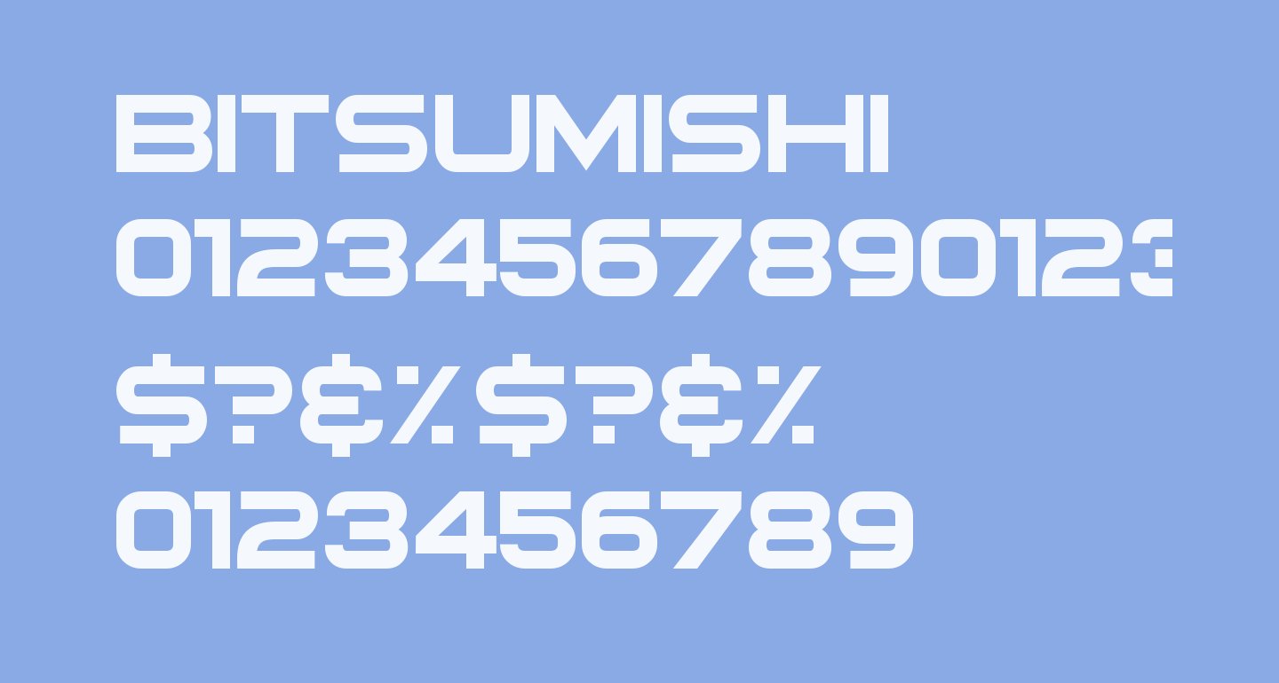 Bitsumishi free Font - What Font Is