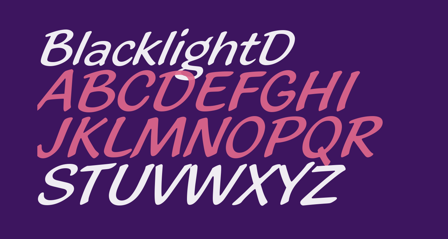 BlacklightD free Font - What Font Is