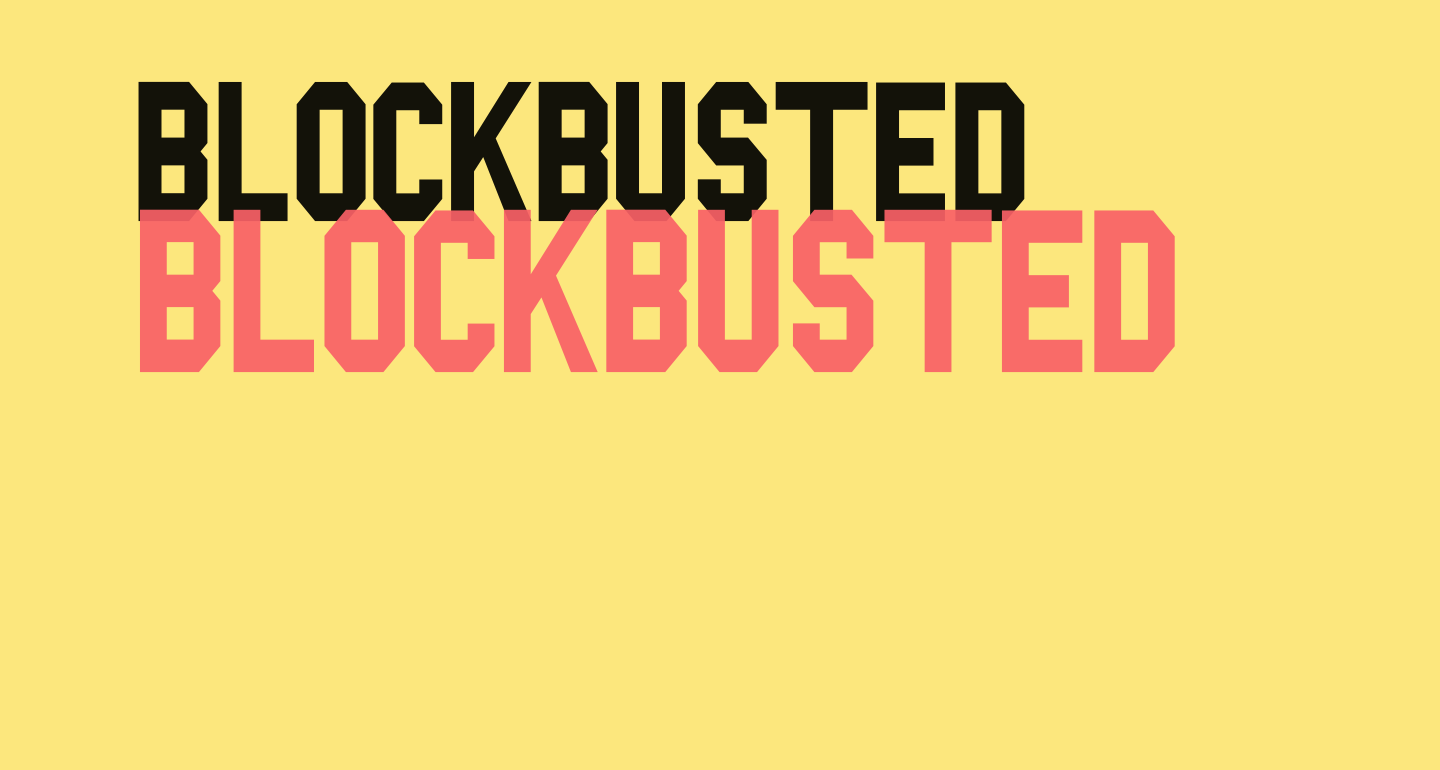 Blockbusted free Font - What Font Is