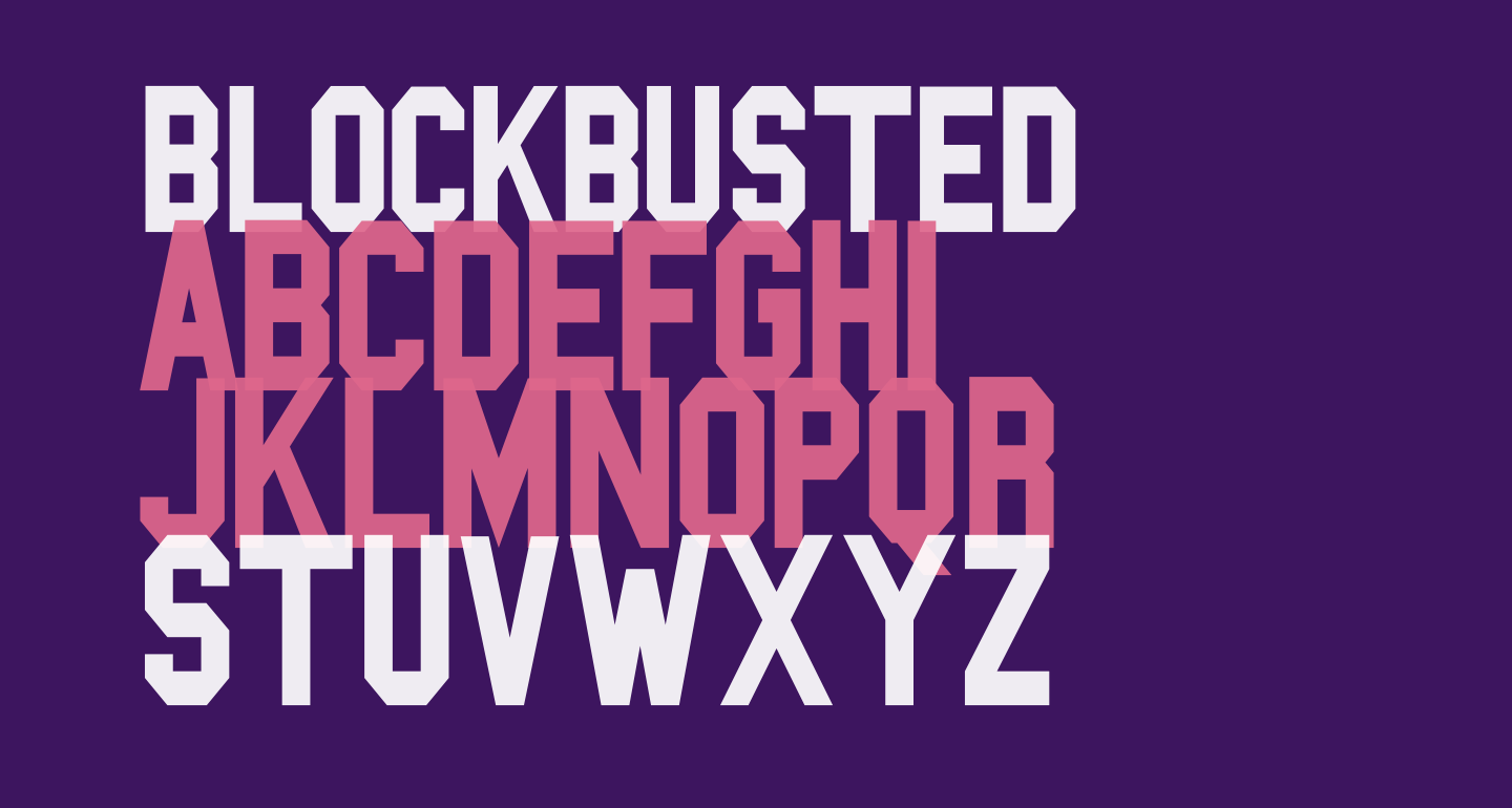 Blockbusted free Font - What Font Is