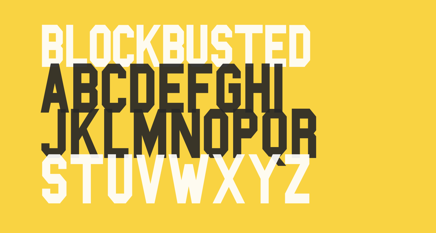 Blockbusted free Font - What Font Is