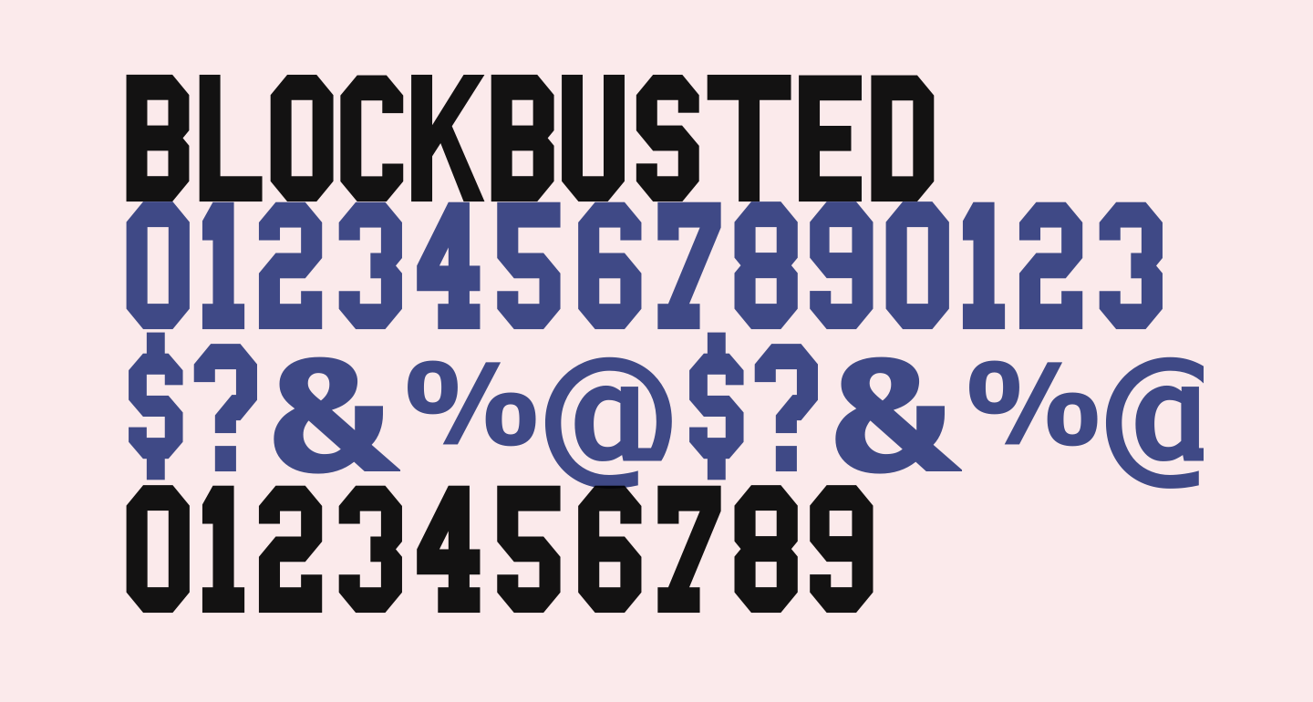 Blockbusted free Font - What Font Is