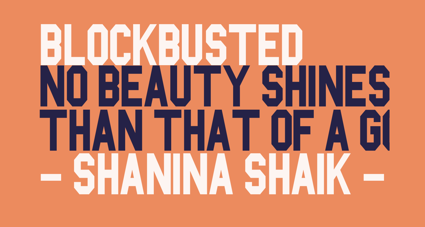 Blockbusted free Font - What Font Is