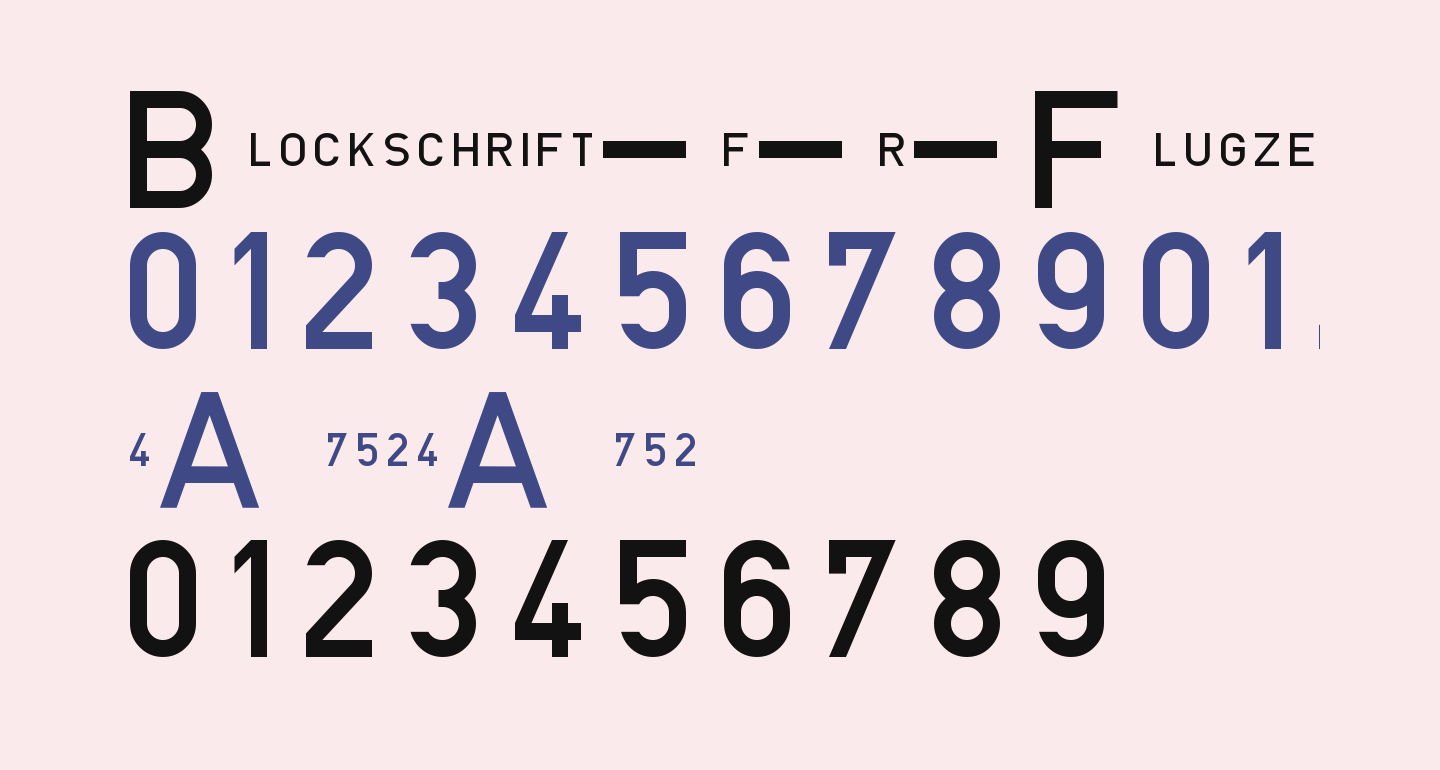 Blockschrift-f-r-Flugzeuge free Font - What Font Is