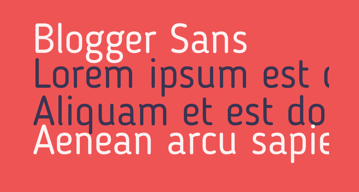 Blogger Sans free Font - What Font Is