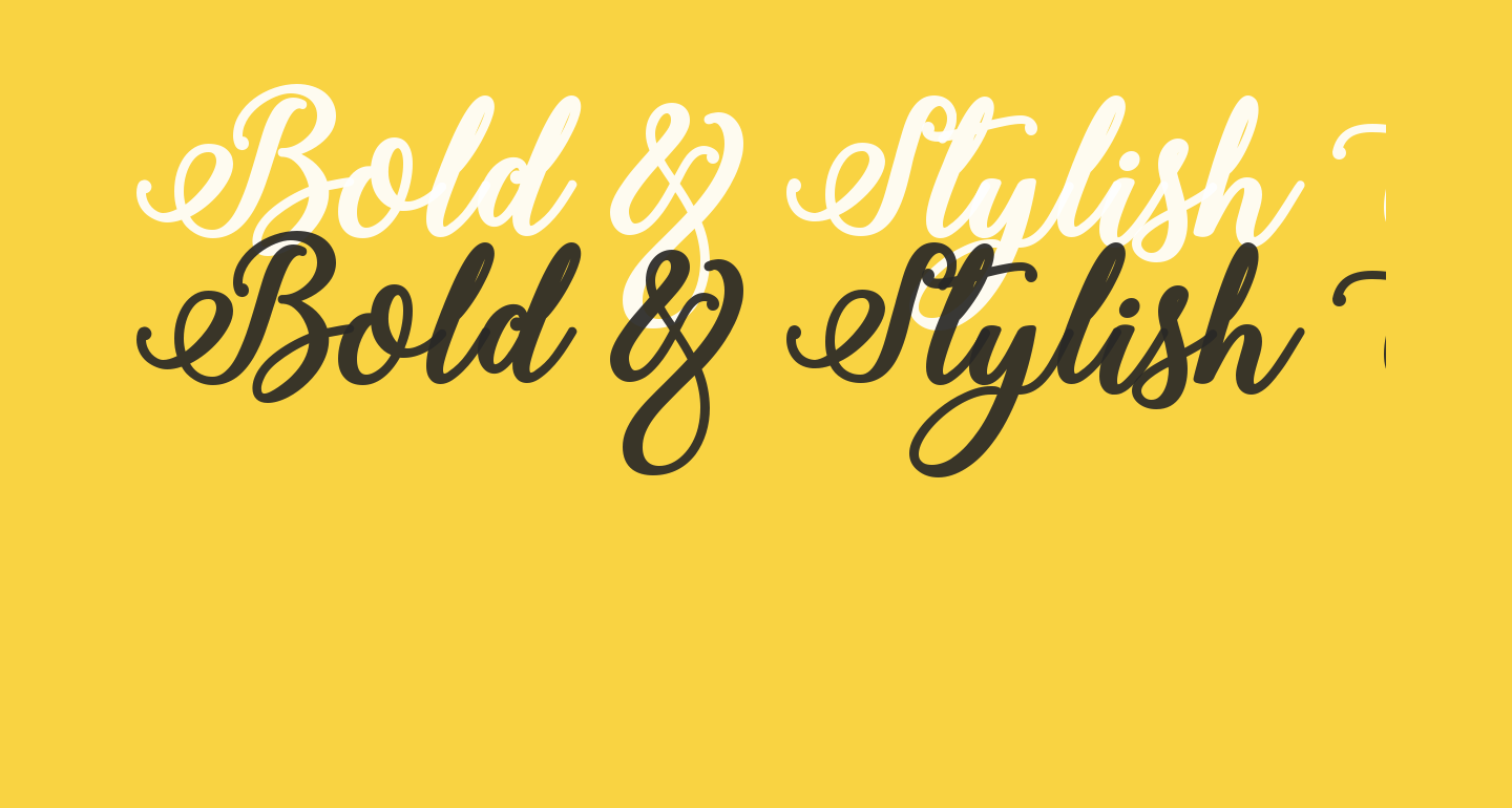 Bold & Stylish Calligraphy free Font - What Font Is