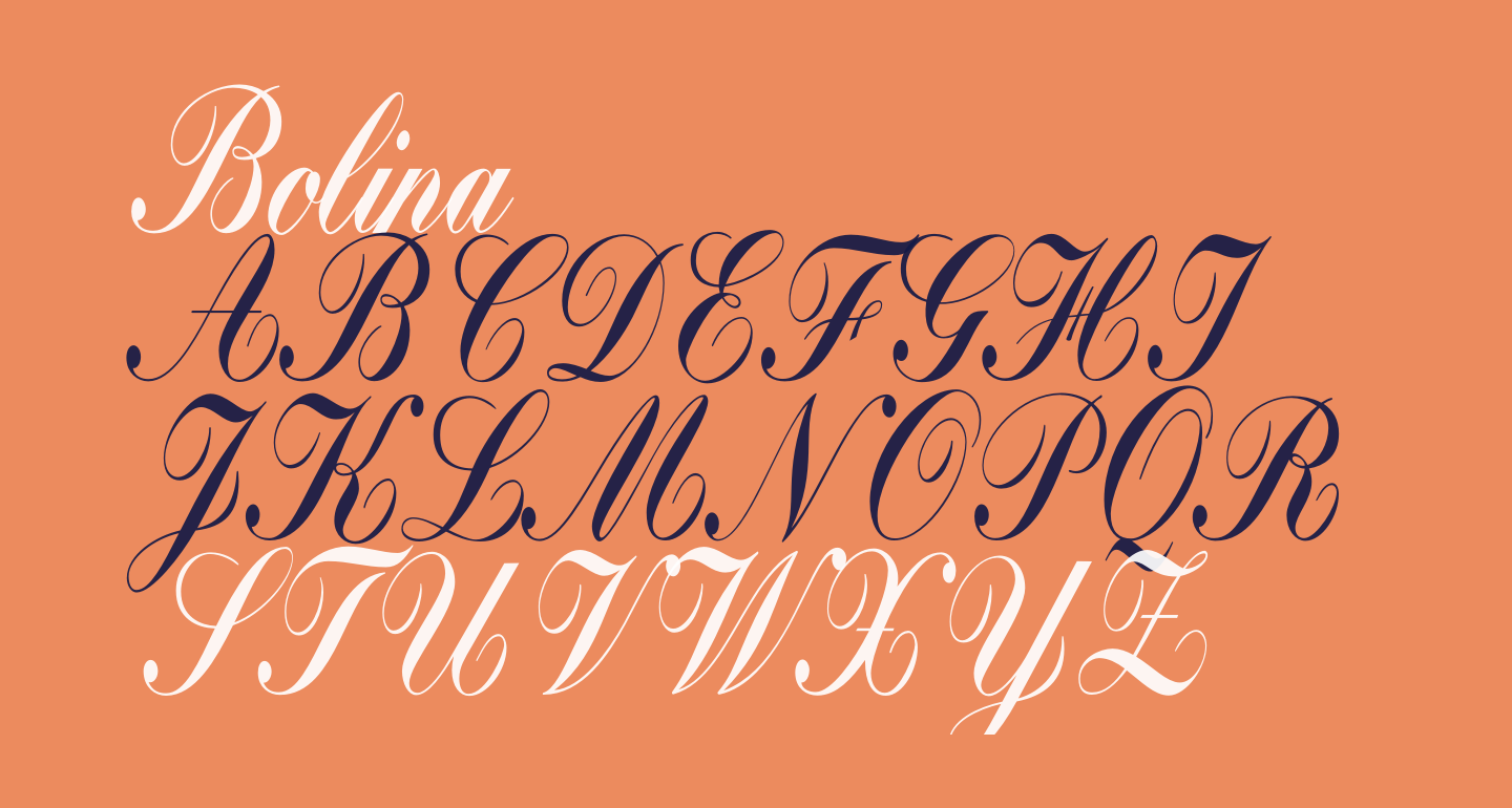 Bolina free Font - What Font Is