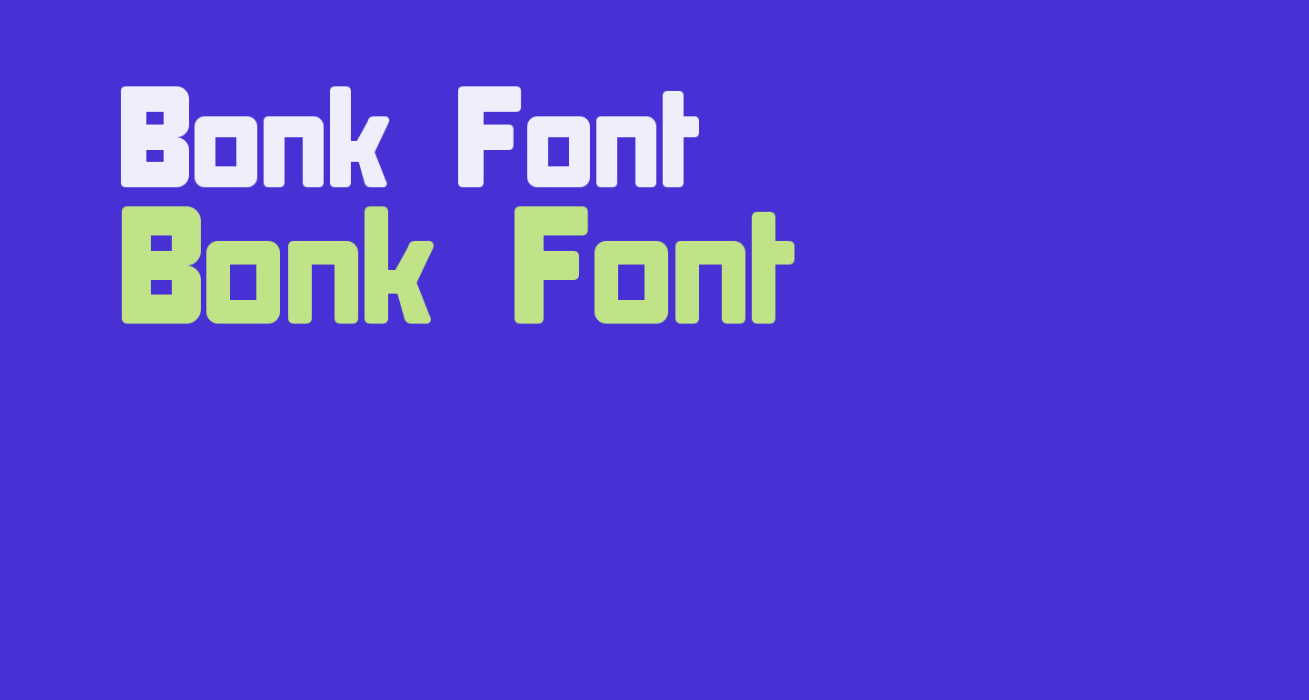 Bonk free Font - What Font Is