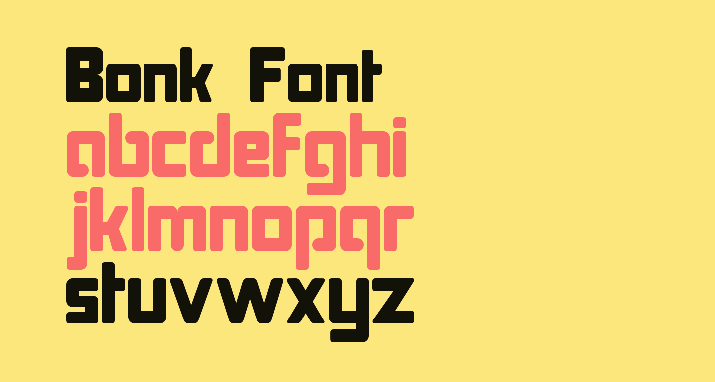Bonk free Font - What Font Is