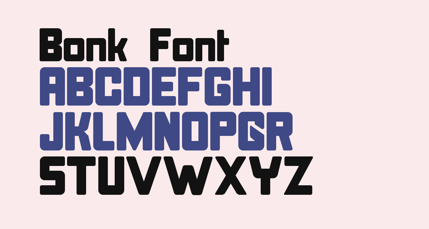 Bonk free Font - What Font Is