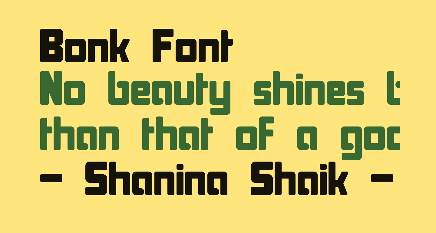Bonk free Font - What Font Is