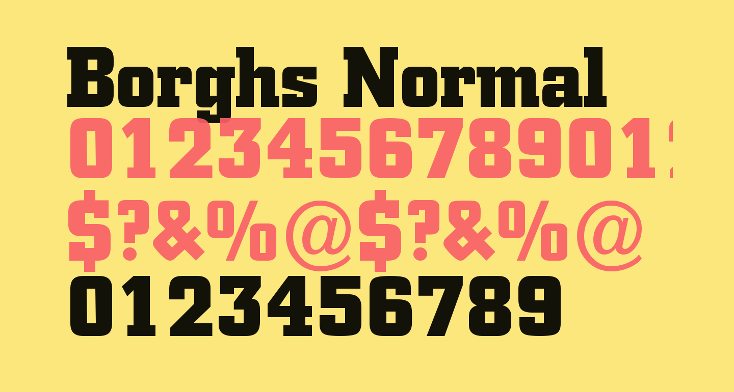 Borghs Normal free Font - What Font Is