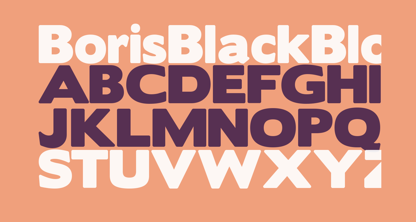 BorisBlackBloxx free Font - What Font Is
