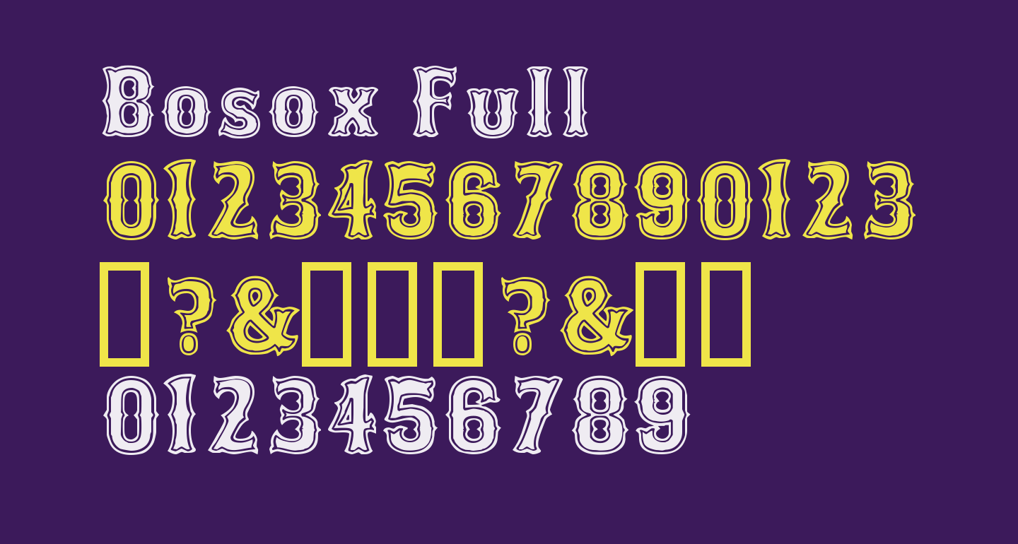 Bosox Full free Font - What Font Is