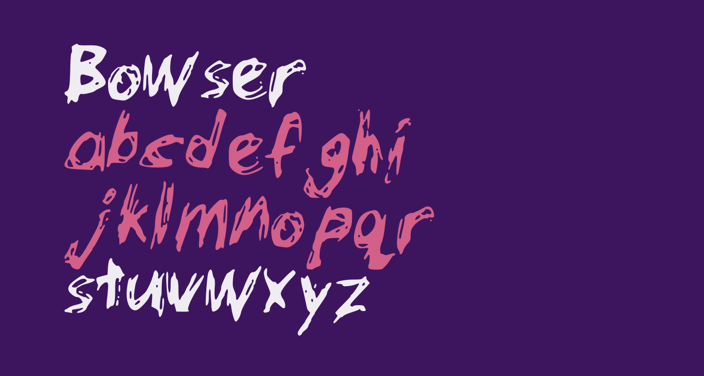 Bowser free Font - What Font Is