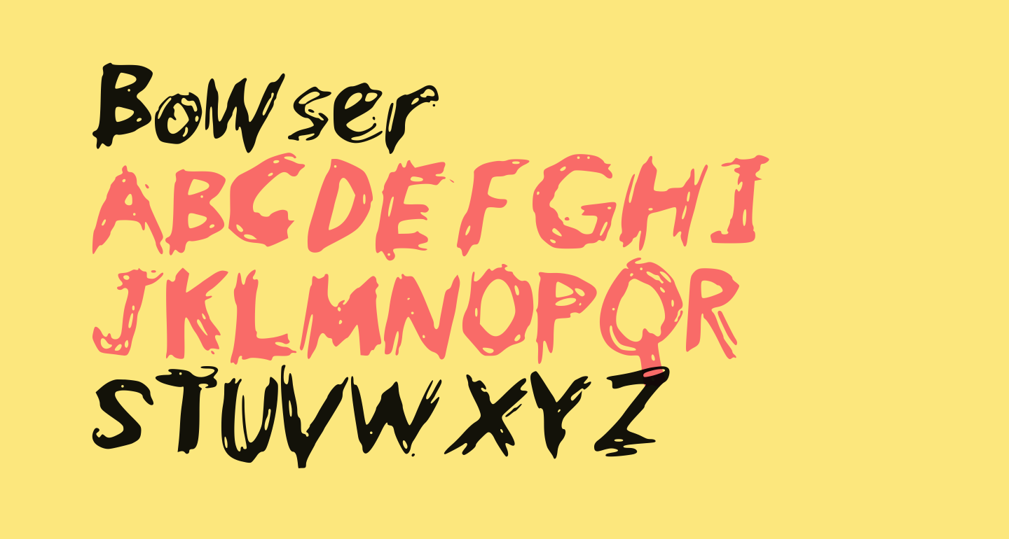 Bowser free Font - What Font Is