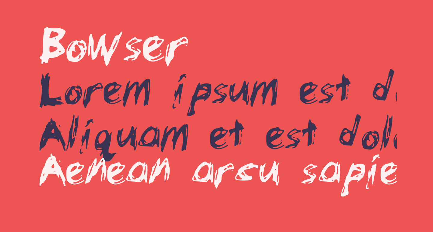 Bowser free Font - What Font Is