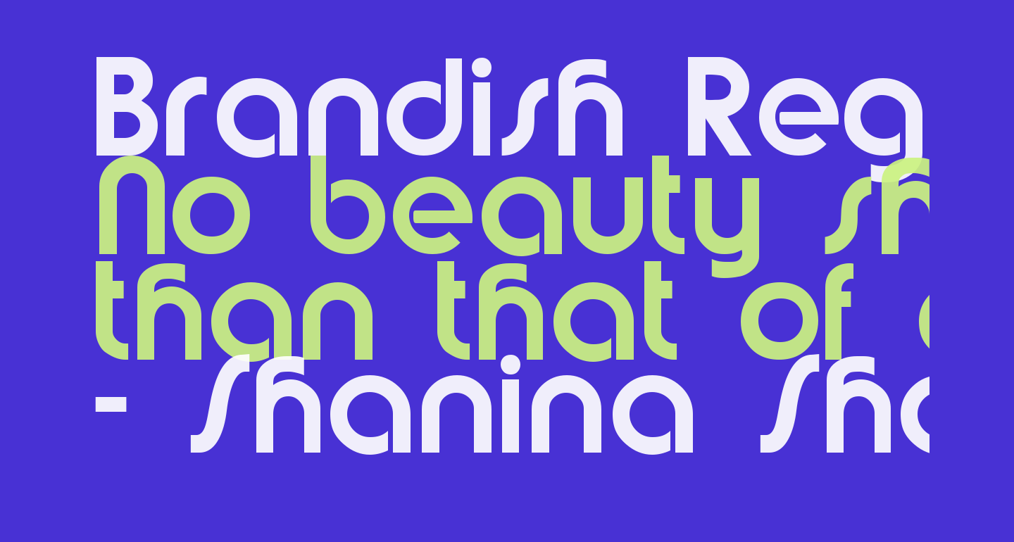 Brandish Regular free Font - What Font Is