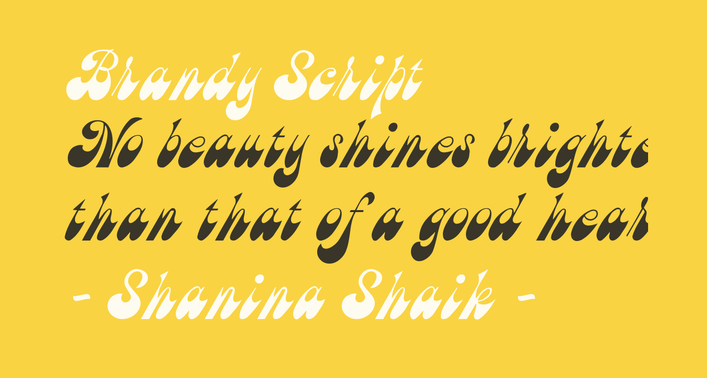 Brandy Script free Font - What Font Is