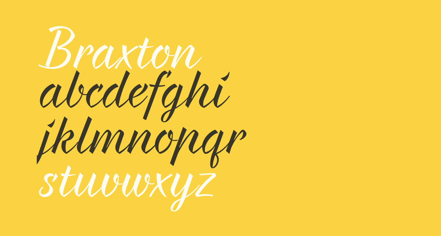 Braxton free Font - What Font Is