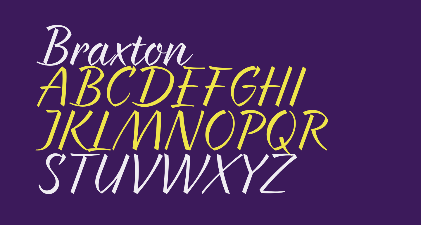 Braxton free Font - What Font Is