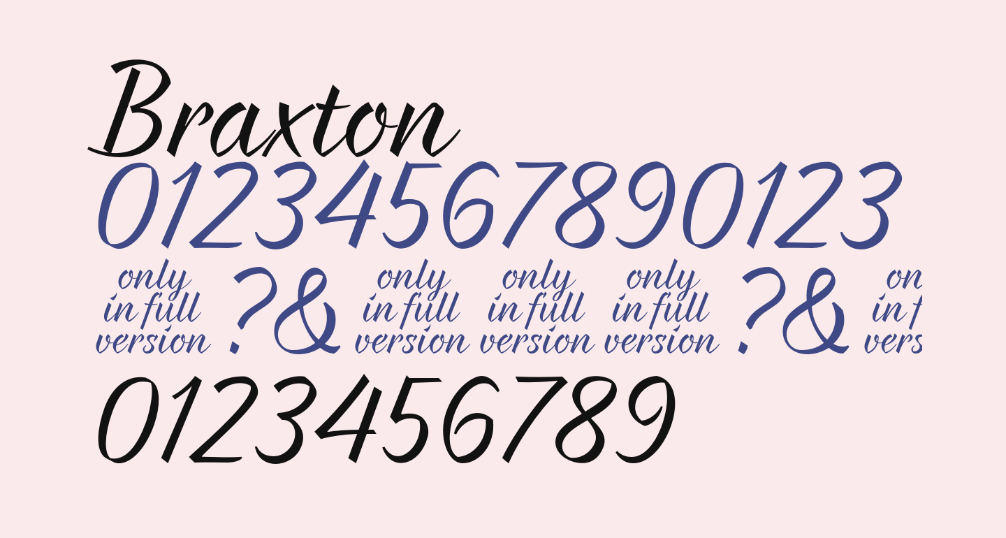 Braxton free Font - What Font Is