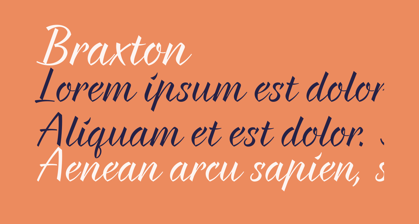 Braxton free Font - What Font Is